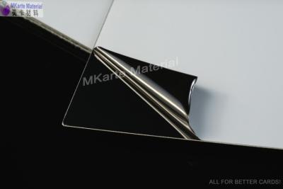 China 0.8mm Glanz/Matte Stahlplatte Kartenlamination Platte Kunststoffkartenmaterialien zu verkaufen
