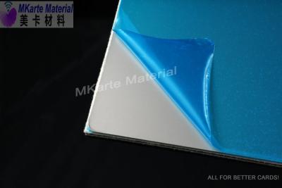 China 0.8mm Glanz/Matte Stahlplatte Kartenlamination Platte Kunststoffkartenmaterialien zu verkaufen