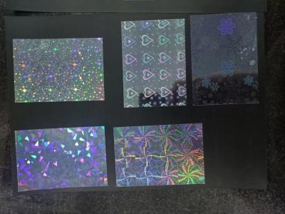China 0.08mm PVC Coated Overlay Vicat Softening Point C ≥76±2 Hologram Film for Card Products for sale