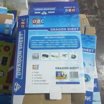 China PVC Card Printing Non Lamination Sheet 0.15mm +0.46mm+0.15mm Inkjet Printable Digital Printable Sheet for sale