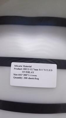 China 0.04-0.10mm Thickness Transparent Magnetic Stripe Coated Overlay with Glue Coating for HICO/LOCO Cards for sale
