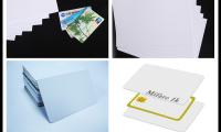 China 0.33mm Offset Printable PVC Core Sheet with 1.8Ra Surface Roughness for Card Manufacturing - 1530mm Width for sale