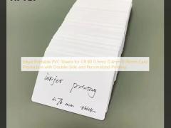 CR80 54*85.6MM カード本体素材 インクジェットPVCカードプリンター 精密で正確な印刷用