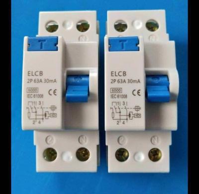 China ID RCCB 2P 40MA 100MA 300MA 10MA ELCB RESIDUAL CURRENT CIRCUIT BREAKER ,EARTH for sale
