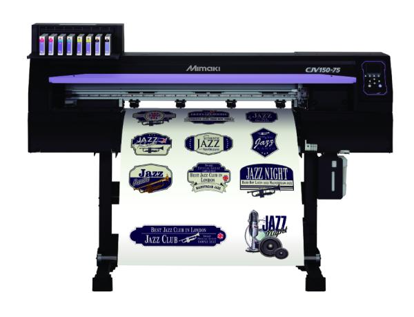 Quality Width 80cm Mimaki CJV150-75 Inkjet Printer And Cutter With Silver Ink for sale