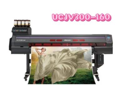 China Mimaki UCJV300-160 LED-UV Printer with 1610mm Wide Print & Cut Capability and 25.8㎡/h Max Speed Using 200% Stretch Ink for sale