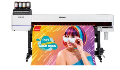 China Mimaki UJV200-160 Industrial High-Speed UV LED Inkjet Printer: A Roll-to-Roll Digital Powerhouse Combining 1200dpi Precision with High-Opacity White Ink Productivity. for sale