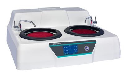 China Dual disc Separated control touch screen metallographic sample grinding and polishing machine for sale