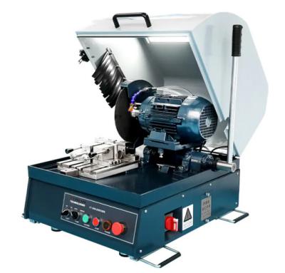 Cina Manual Metallographic Cut-Off Machine Safety Lock And Emergency Stop Rapid Cutting in vendita