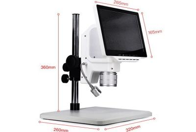 China Integrated Industrial Video Microscope with Zoom Lens Max 4.5X and 12 Million Pixel Camera for sale
