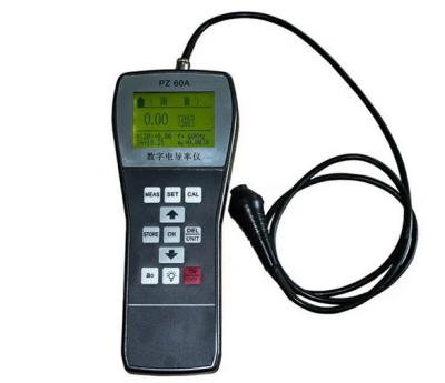 China Sine Wave 60KHz PZ-60A Portable Digital Eddy Current Conductivity Meter with Data Storage for sale