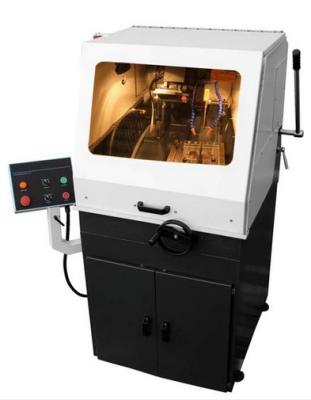 China Electronic Braking System Manual Abrasive Cutter iCut-400 with T-slot Table for sale