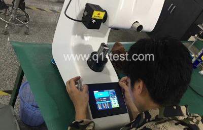 China Analog 10X Microscope Touch Screen Micro Vickers Hardness Tester with Error Compensation for sale