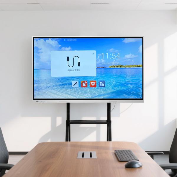 Quality 55 65 75inch Touch Screen Interactive LED Panel Dual Operating System Smart for sale