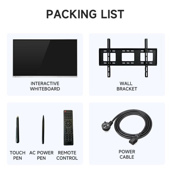 Quality 65 85 98 Inch LCD Touch Display Screen Interact Flat Panel 75 Inch Interactive for sale