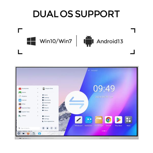 Quality 65 85 98 Inch LCD Touch Display Screen Interact Flat Panel 75 Inch Interactive for sale