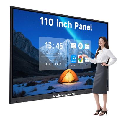 China 65 75 86 98 100 110 Inch School 4k All in One Lcd Multi Touch Digital Display Interactive Whiteboard Smart Board for Classroom for sale