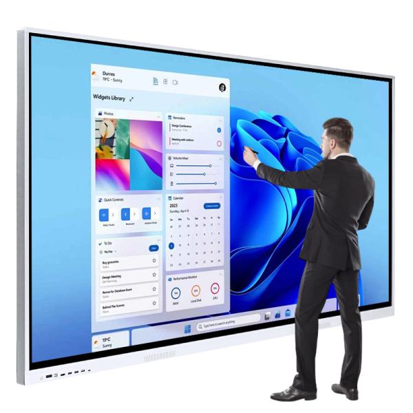 Quality ODM 4K Android OPS 65 Inch Interactive Display Smart Board 75 Inch Touch Screen Monitor Interactive Whiteboard 86 Inch LED Panel for sale