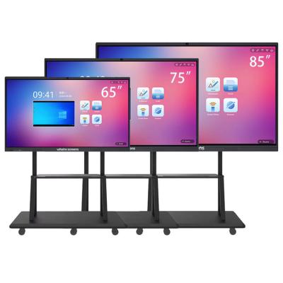 China 55/65/75/86/105/110 Inch Lcd Display Meeting Digital Interactive Whiteboard School Teaching Education Electronic 4k Smart Board for sale