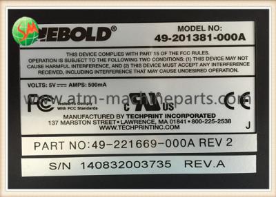 Китай Кнопочная панель 49201381000A 49-201381-000A клавиатуры обслуживания ATMS Diebold OPTEVA продается