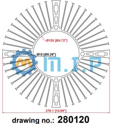 China 280mm high power round led heatsink aluminum extruded profiles for sale