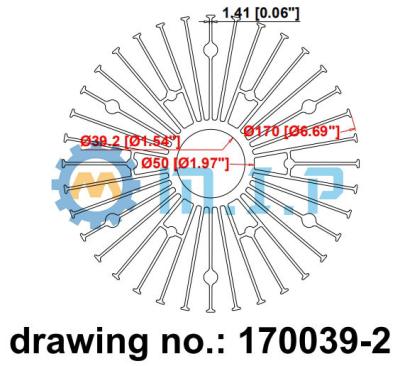 China 170mm high power aluminum extrusion profiles, led high bay light heatsinks for sale