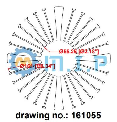 China 161mm high power aluminum extrusion profiles, led high bay light heatsinks for sale