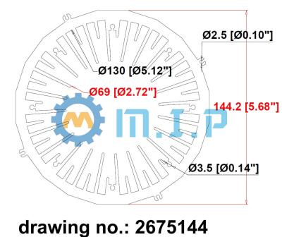 China 144mm passive round led high bay light heatsink, aluminum extrusion profiles for sale