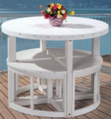 China 120041 PS wood round 5pcs set for sale