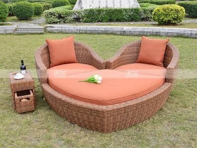 China CA0324  PE rattan love set garden furniture patio furniture outdoor furniture for sale