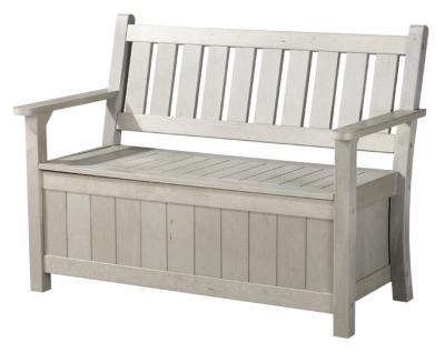 China 140004  polywood two seater bench with storage under the seat with air cylinder for sale