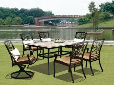 China BML13144 outdoor chair swivel rocker dining chair knock down for sale