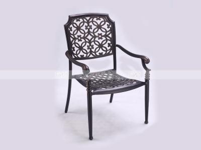 China BML15109 alumicast dining chair flower back panel for restaurant and hotel for sale