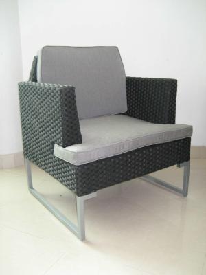 China CA1017 flat wicker sofa set with 10cm cushion synthetic wicker outdoor furniture for sale