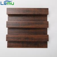 China Modern Simplicity Damask WPC Laminated Fluted Flat Wall Panel for Indoor Decoration for sale