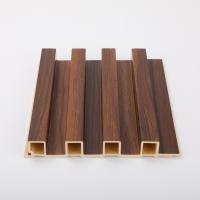 China Mall WPC Laminated Fluted Flat Wall Solid Panel for Indoor Interior Decoration Fence for sale