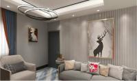China Scene Display WPC Laminated Fluted Flat Wall Panel for Indoor Interior Decoration for sale