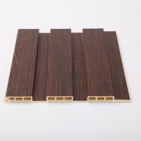 China Mordern Waterproof WPC Laminated Fluted Flat Wall Solid Panel for Indoor Decoration for sale
