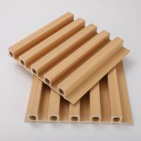 China Modern WPC Laminated Fluted Flat Wall Solid Panel for Indoor Interior Decoration Fence for sale