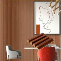 China Modern WPC Laminated Fluted Flat Wall Solid Panel for Indoor Interior Decoration Fence for sale