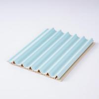 China WPC Laminated Fluted Flat Wall Solid Panel Perfect for Indoor Interior Decoration for sale