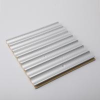 China Damask Pattern WPC Laminated Fluted Flat Wall Solid Panel for Interior Decoration Fence for sale