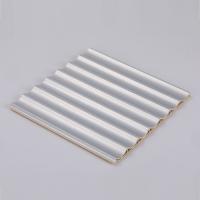 China Damask Pattern WPC Laminated Fluted Flat Wall Solid Panel for Interior Decoration Fence for sale