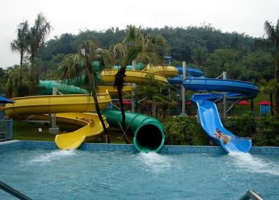 China Rafting Fiberglass Water Park Slides for Adults , Tube Water Slide Equipment for sale