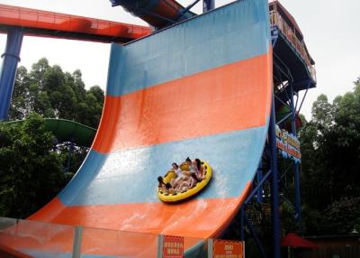 China 4 People Large Fiberglass Water Slides Water Attraction For Adult for sale