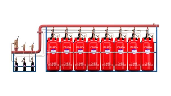 Quality External Storage Pressure FM200 Fire Extinguishing System QMP4.2/150W-DY for sale