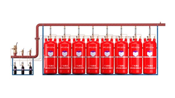Quality External Storage Pressure FM200 Fire Extinguishing System QMP4.2/180W for sale