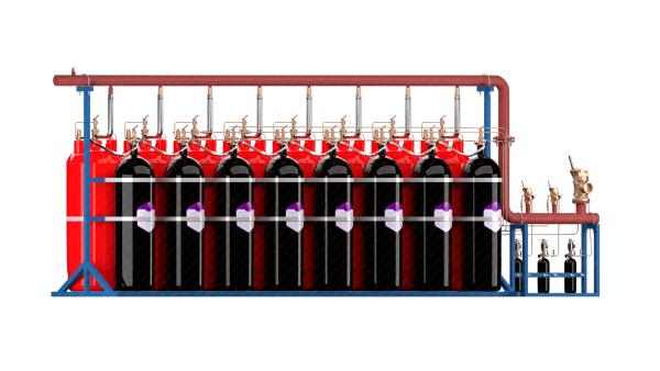 Quality External Storage Pressure FM200 Fire Extinguishing System QMP4.2/180W for sale