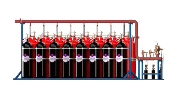 Quality External Storage Pressure FM200 Fire Extinguishing System QMP4.2/180W for sale
