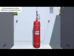 Process of cabinet-type FM200 fire extinguishing system